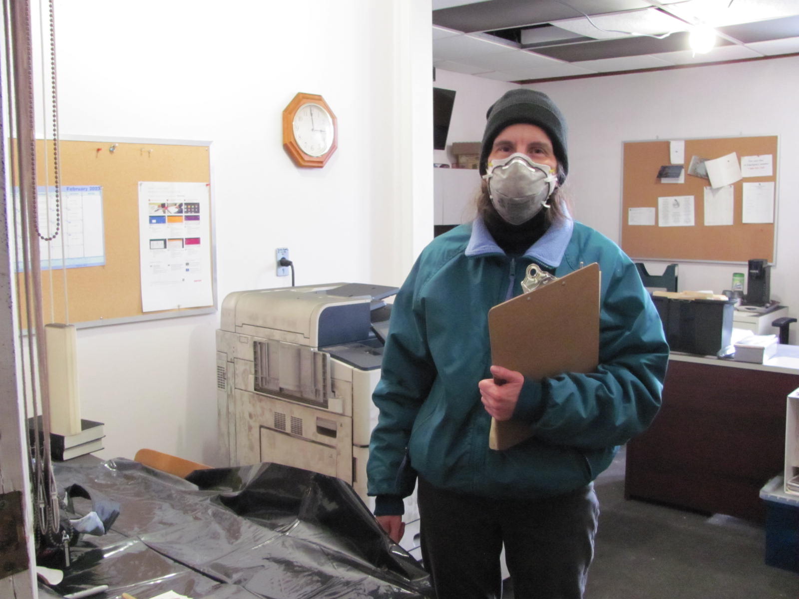 Cleaning up after the fire - St. Andrew's Presbyterian Church